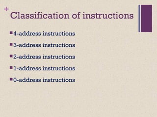 Instruction Set Architecture | PPT | Programming Languages | Computing