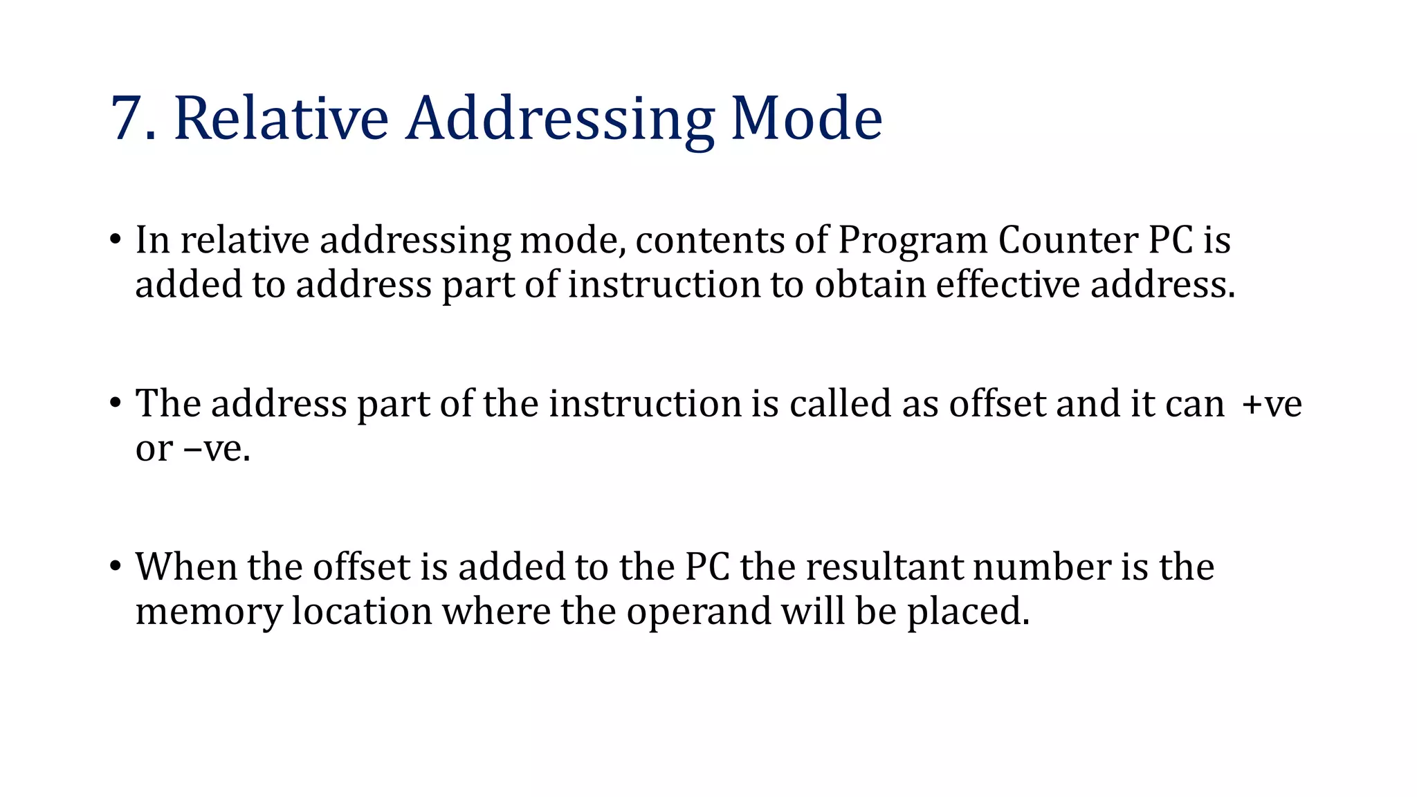 Addressing Mode Computer Architecture | Pptx