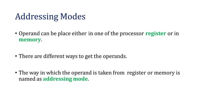 Addressing mode Computer Architecture | PPTX | Data Storage and Warehousing | Computing