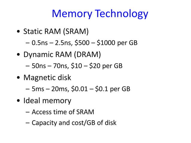 Computer Memory Hierarchy Computer Architecture | PPTX
