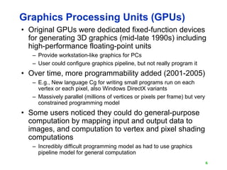 Graphics processing uni computer archiecture | PPTX