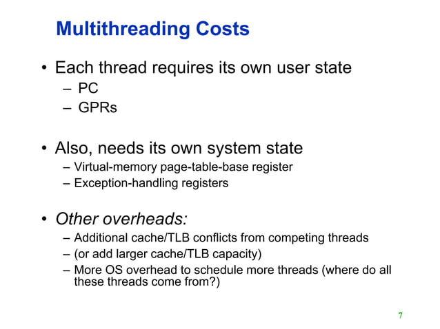 Multithreading Computer Architecture Ppt