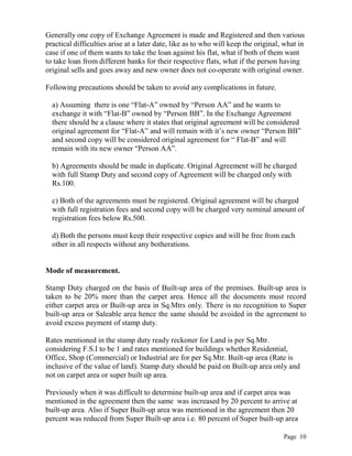 Ca lecture stamp duty registration final mumbai 90930 | PDF