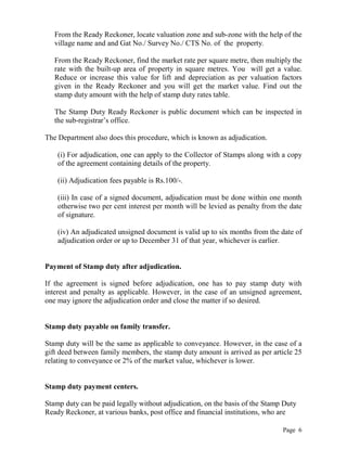 Ca lecture stamp duty registration final mumbai 90930 | PDF