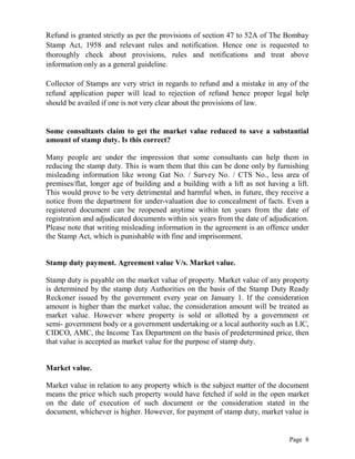 Ca lecture stamp duty registration final mumbai 90930 | PDF