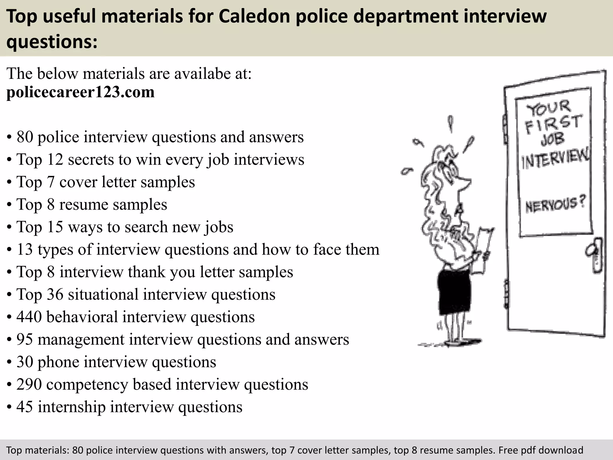 Caledon police department interview questions | PPTX