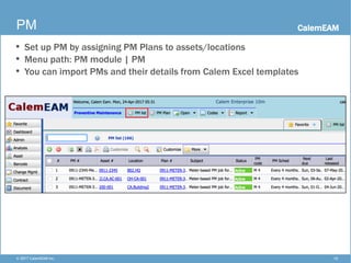 Calem Setup Part 2: Preventive Maintenance | PDF