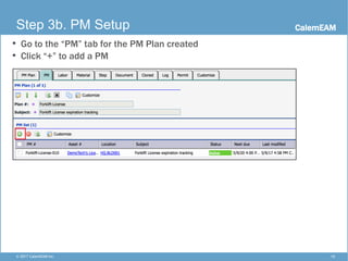 CalemEAM Skill License Expiration Management | PPT