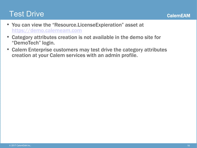 CalemEAM Skill License Expiration Management | PPT