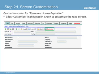CalemEAM Skill License Expiration Management | PPT