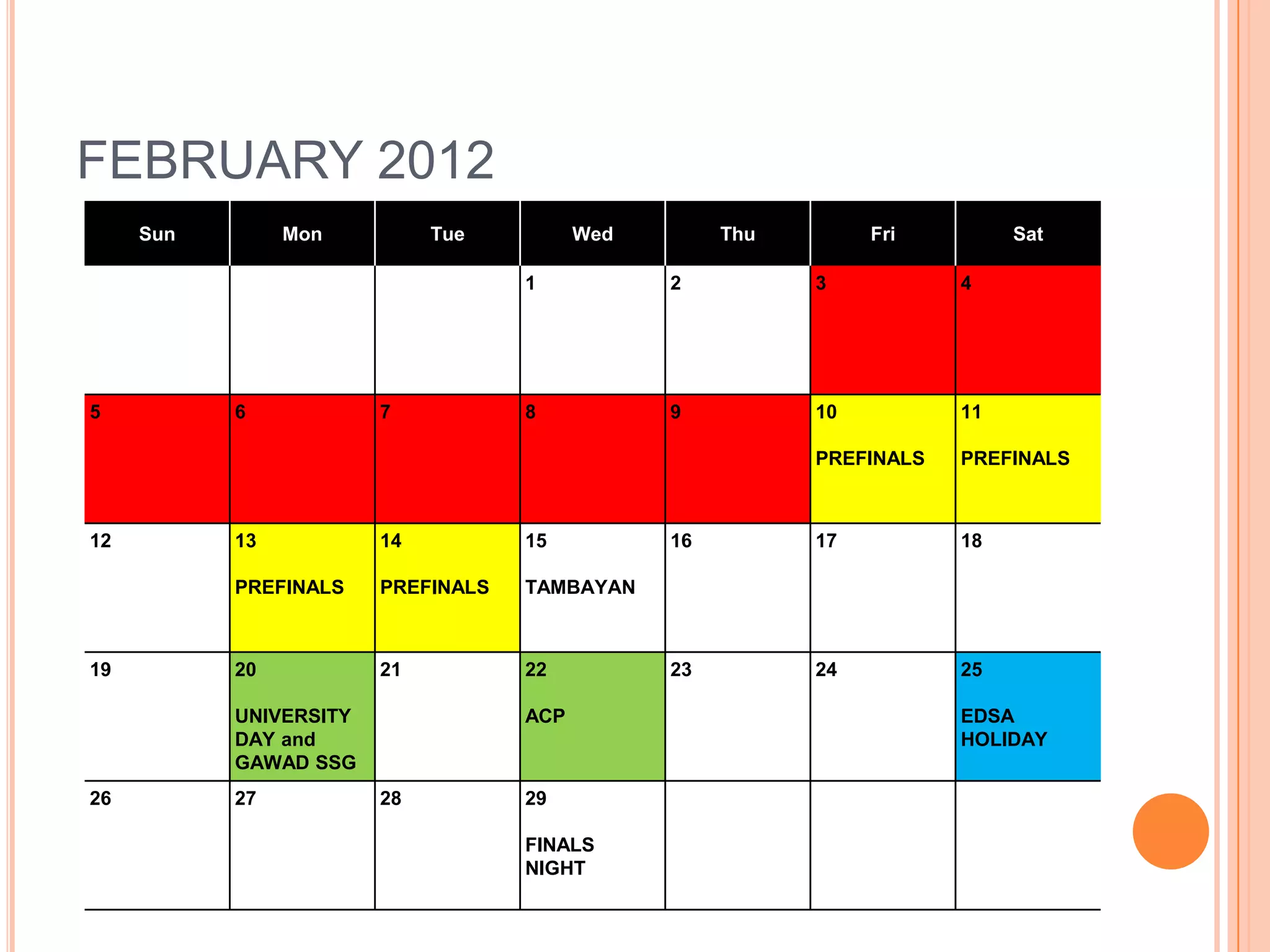 Calendar | PPTX