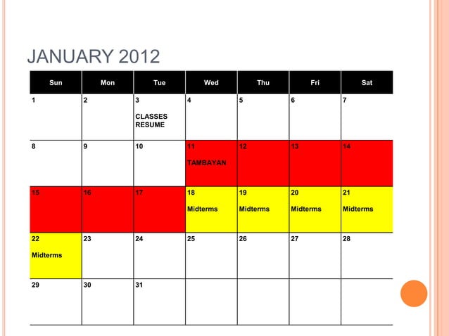 Calendar | PPTX