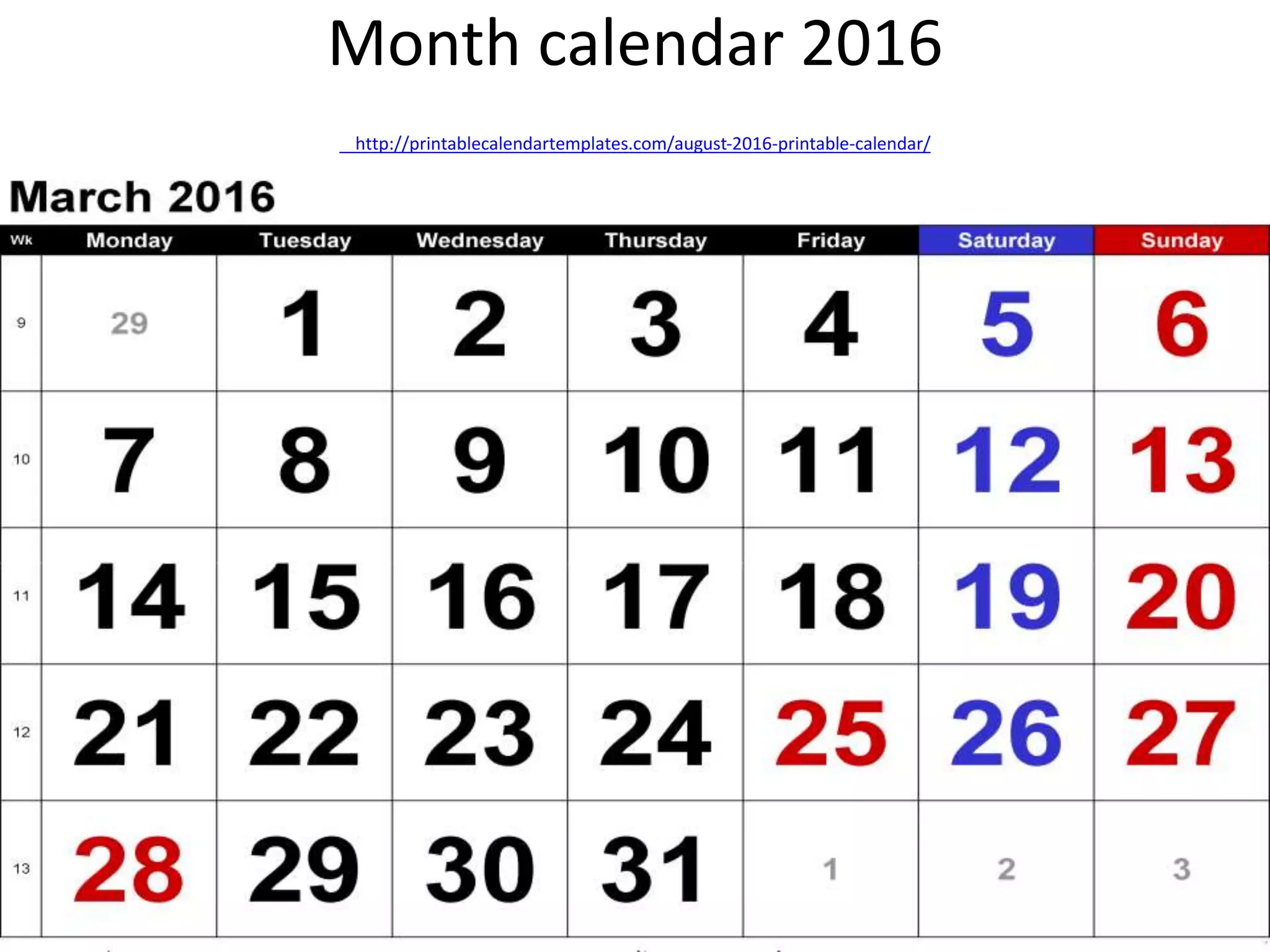 Calendar | PPTX
