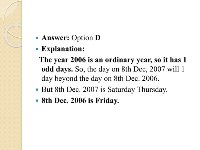 Calendar| Aptitude Problems on Calendar | JobzStore | PPTX