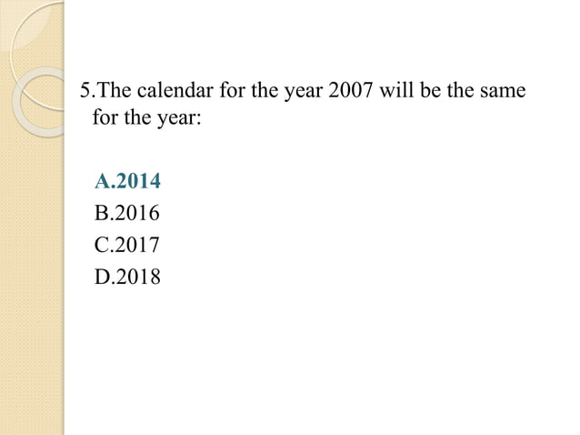 Calendar| Aptitude Problems on Calendar | JobzStore | PPTX