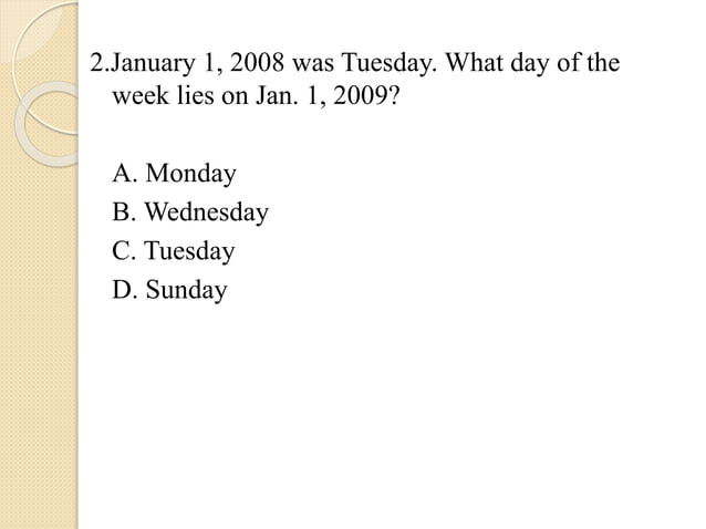 Calendar| Aptitude Problems on Calendar | JobzStore | PPTX
