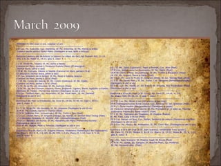 Calendar 2009 | PPS