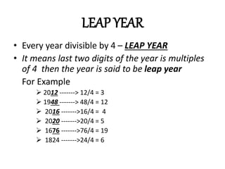 CALENDAR and Clocks Aptitude in general.pptx