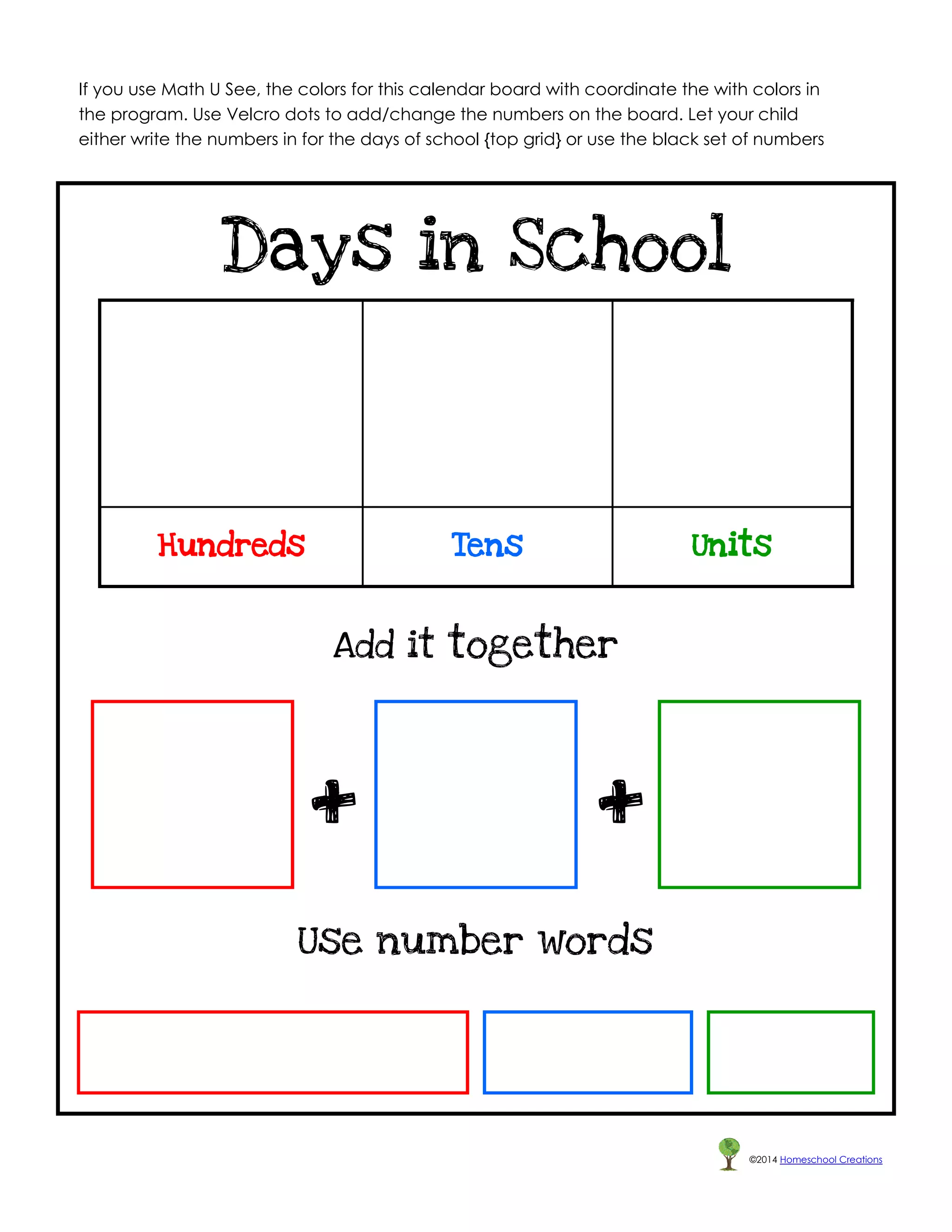 Calendar and-morning-board-printable-set | PDF