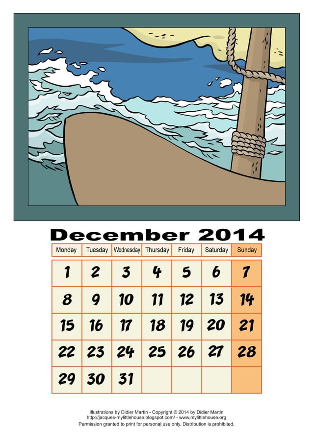 Calendar dec-2014 | PDF | Free Download