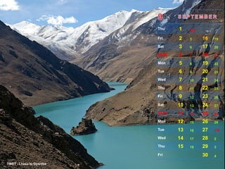 Calendar 2011 - Tân Mão Lunar calendar - tibet landscape | PPT