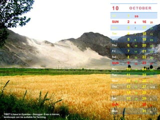 Calendar 2011 - Tân Mão Lunar calendar - tibet landscape | PPT