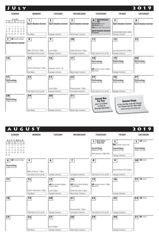 Leonia Community Calendar 2018-2019 | PDF