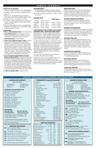 Leonia Community Calendar 2018-2019 | PDF