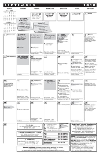 Leonia Community Calendar 2018-2019 | PDF