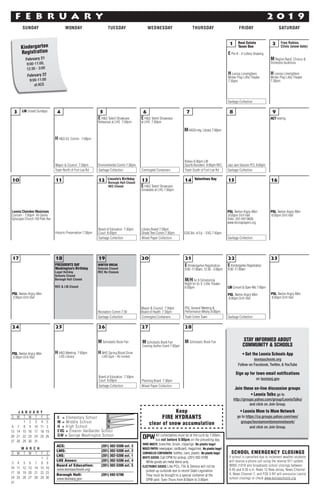 Leonia Community Calendar 2018-2019 | PDF