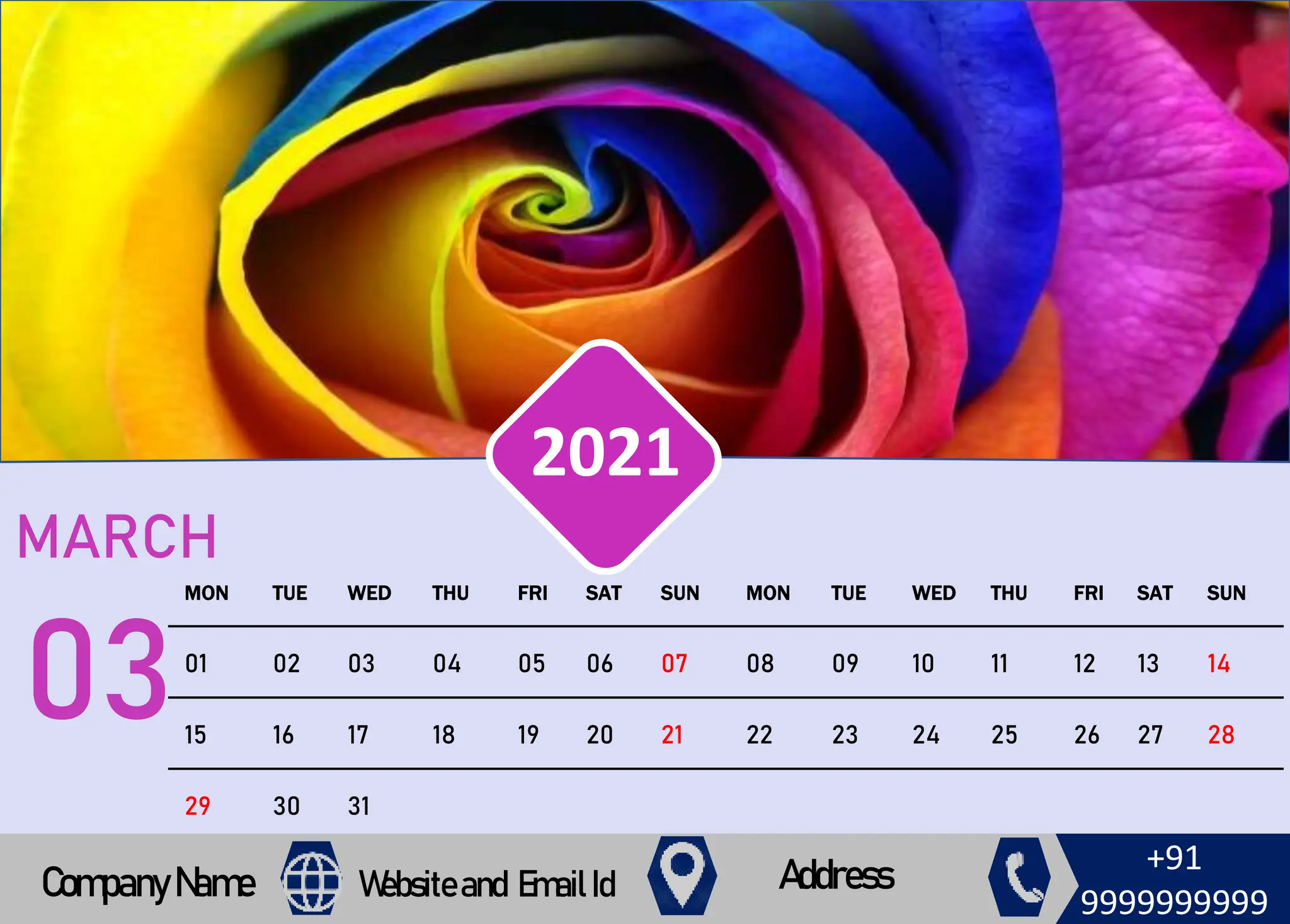 Calendar 2021.pptx PowerPoint presentation | PPT