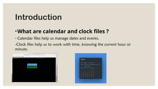calendar and clock files (1).pptx of btech | PPTX