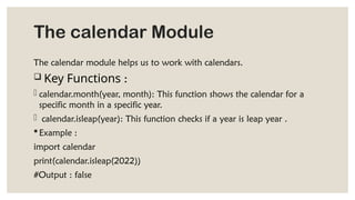 calendar and clock files (1).pptx of btech | PPTX