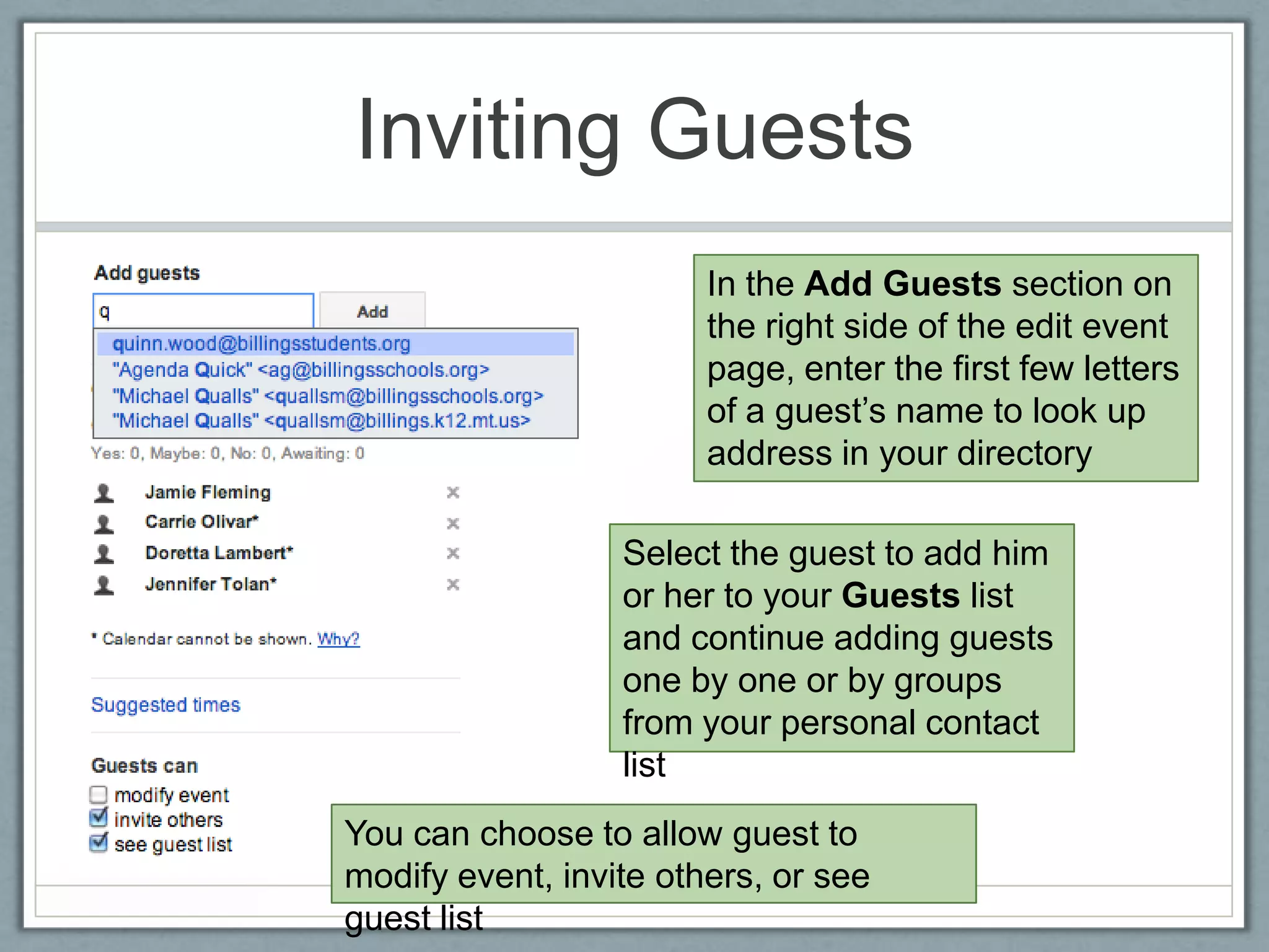 Google Calendar Basics | PPTX