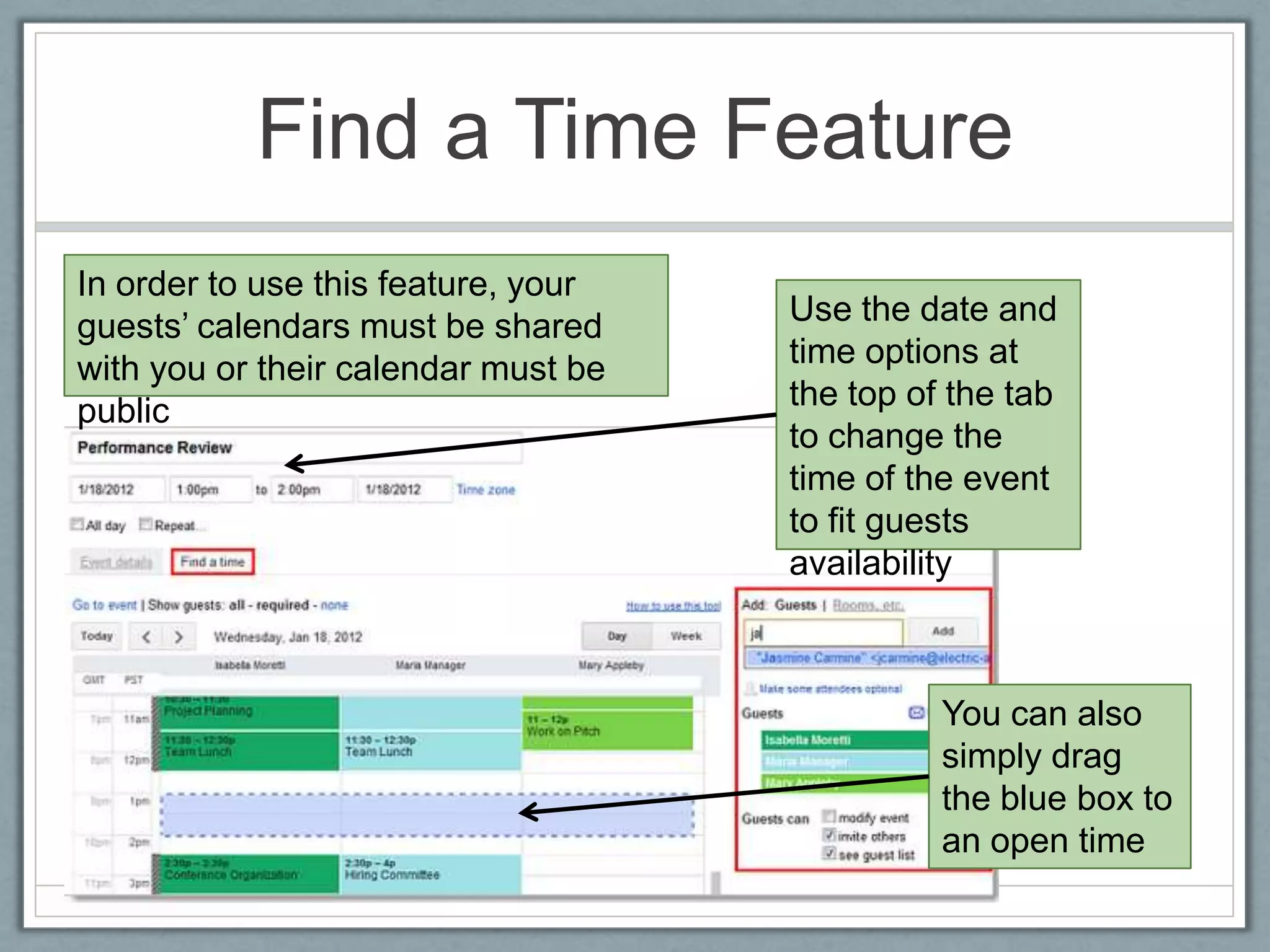 Google Calendar Basics | PPTX