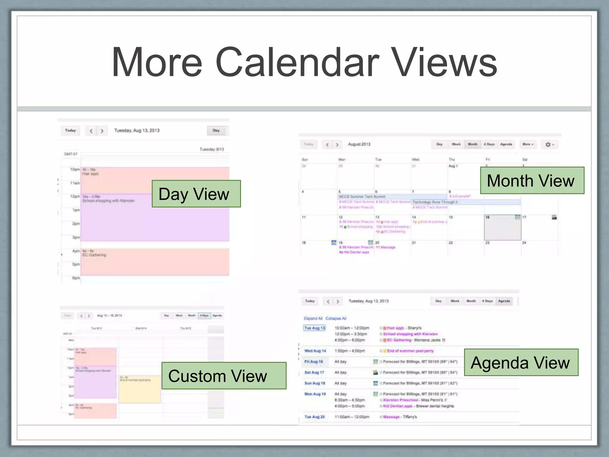Google Calendar Basics | PPTX