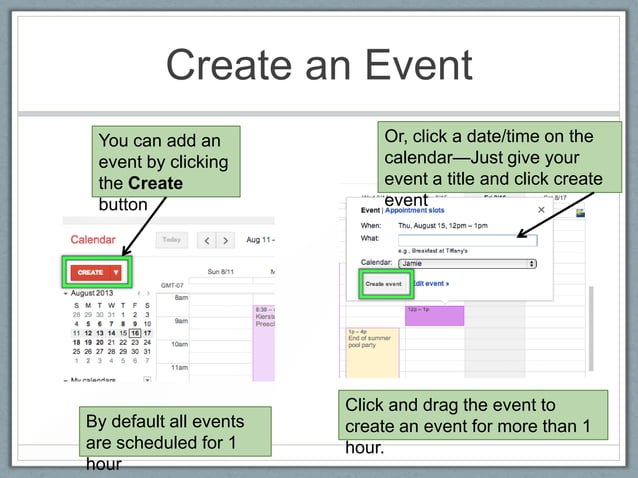 Google Calendar Basics | PPTX