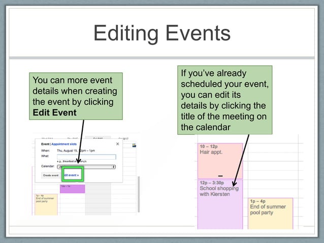 Google Calendar Basics | PPTX