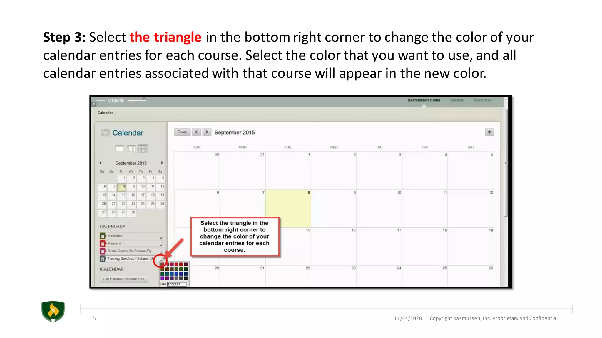 Calendar Basics for Blackboard Learn | PPT