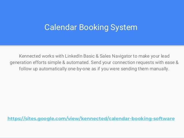 Calendar Booking Software LinkedIn Automation Slide.pptx | Web ...