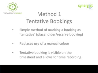 Calendar bookings tentative draft features | PPTX