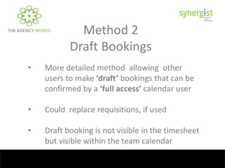 Calendar bookings tentative draft features | PPTX