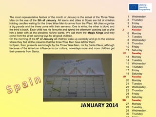 Calendar of Traditions in Europe | PPT