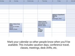 Calendar etiquettetechtip | PPTX