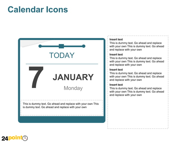 Calendar Icons - PowerPoint Slides | PPSX