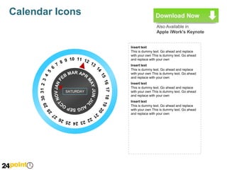Calendar Icons - PowerPoint Slides | PPSX