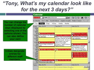 Calendaring, Docketing, And File Tickling Systems Pp 2007 | PPTX