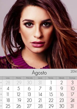 Calendario Glee 2014 | PDF