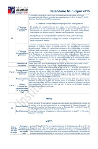 Calendario Municipal-2015 | PDF