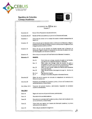 Calendario académico definitivo UIS | PDF